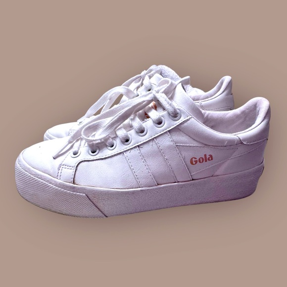 Gola | Shoes | Gola Womens Orchid Platform White Canvas Sneaker Size 7 ...